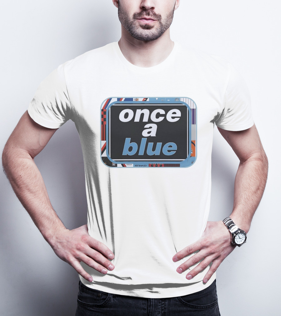 Once A Blue Manchester City FC Premier League Etihad T-Shirt