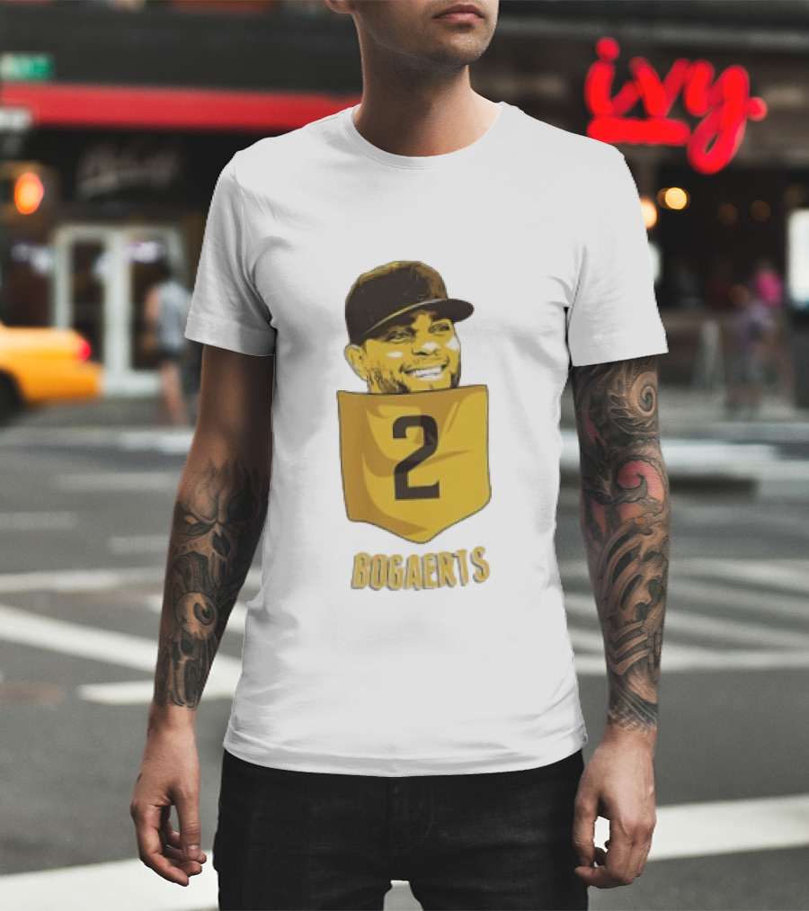 Xander Bogaerts 2 San Diego Padres Baseball MLB Pocket T-Shirt