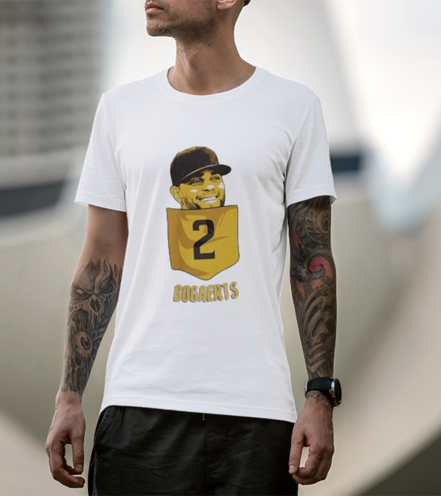Xander Bogaerts 2 San Diego Padres Baseball MLB Pocket T-Shirt