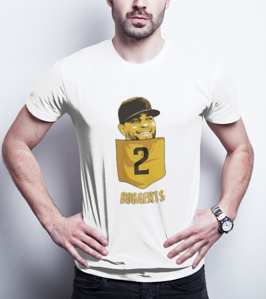 Xander Bogaerts 2 San Diego Padres Baseball MLB Pocket T-Shirt