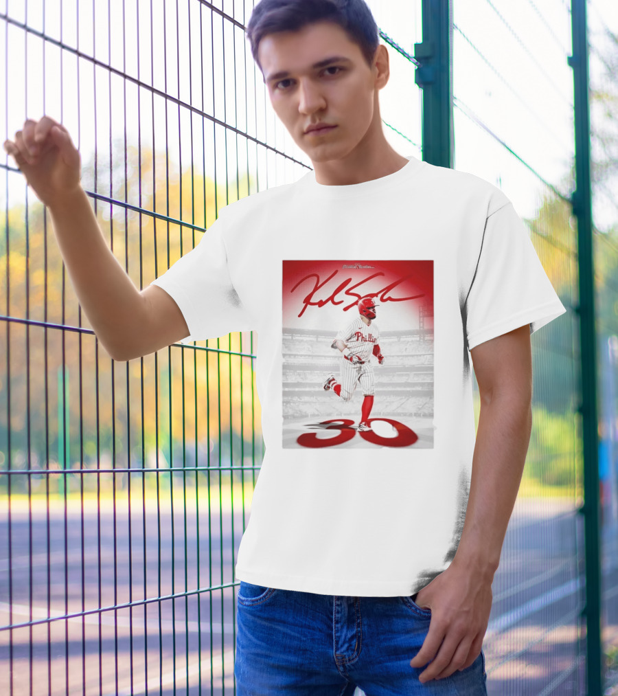 Philadelphia Phillies Kyle Schwarber 30 Home Runs Phillies Stadium T-Shirt