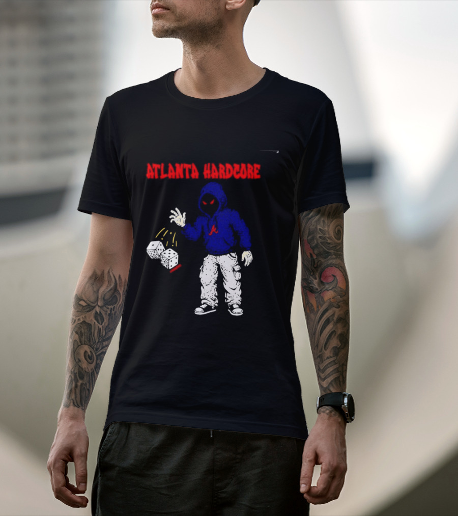 Atlanta Hardcore Braves Dice Throw Streetwear T-Shirt