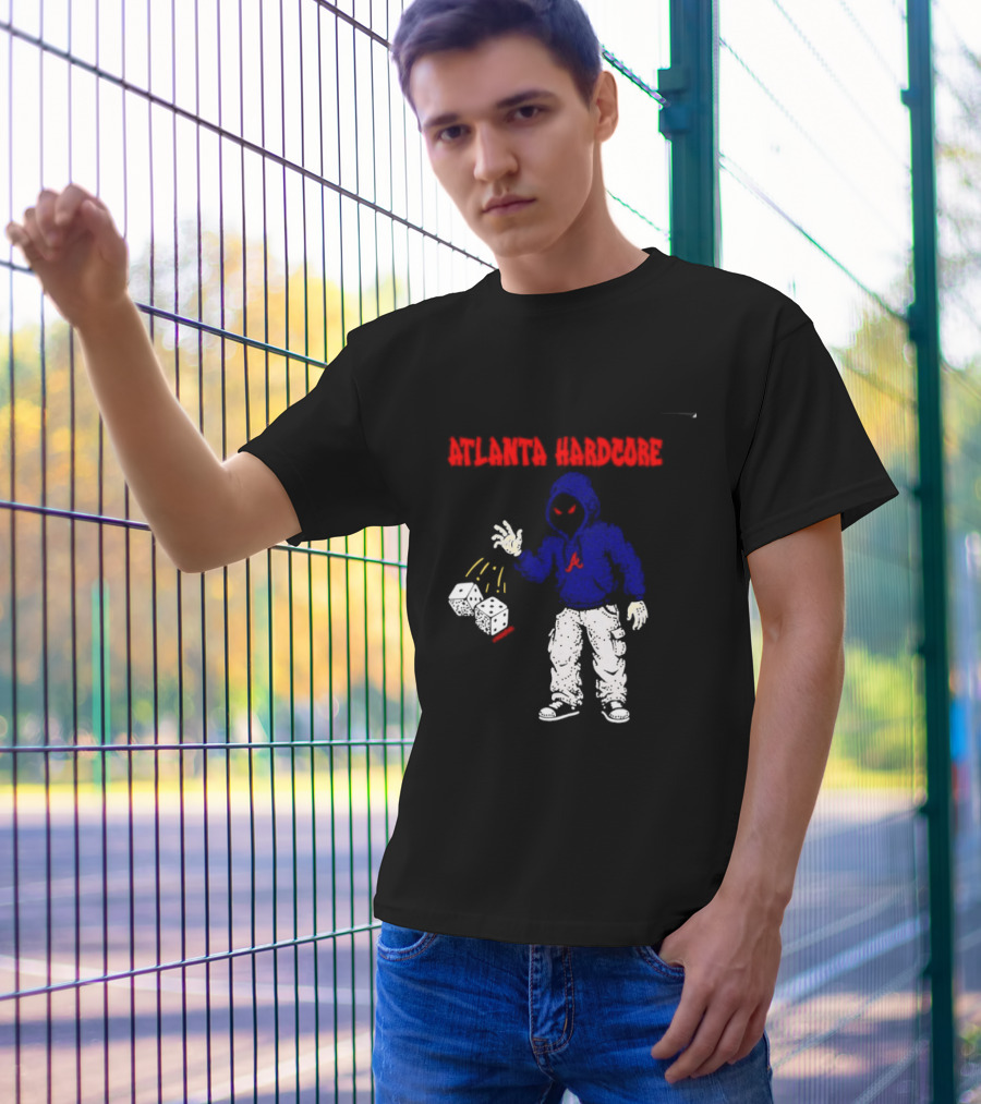 Atlanta Hardcore Braves Dice Throw Streetwear T-Shirt