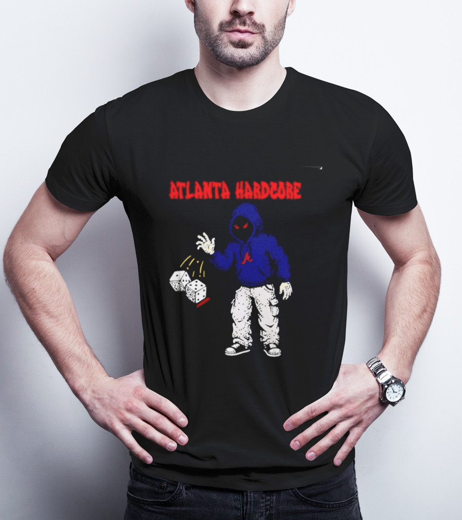 Atlanta Hardcore Braves Dice Throw Streetwear T-Shirt