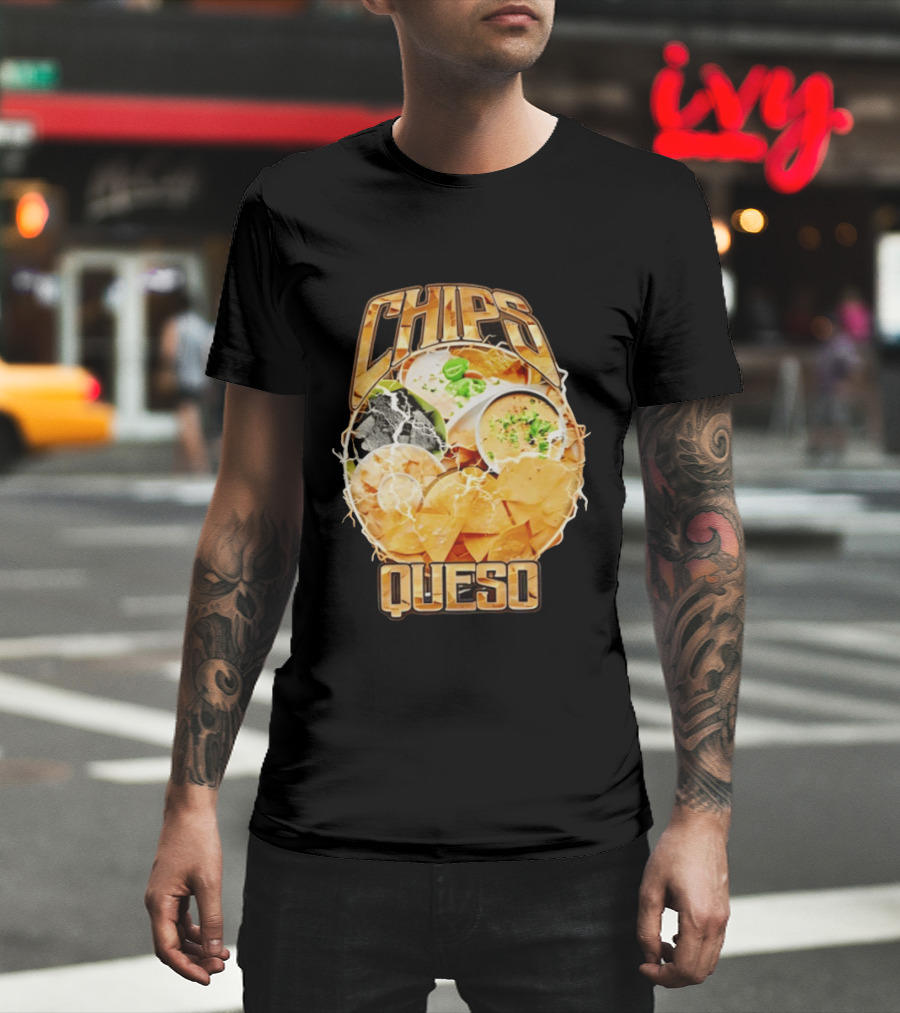 Chips Queso Lightning Bold Flavor Snack Experience T-Shirt