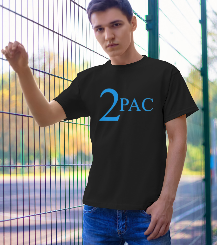 Janet Jackson 2Pac Blue T-Shirt