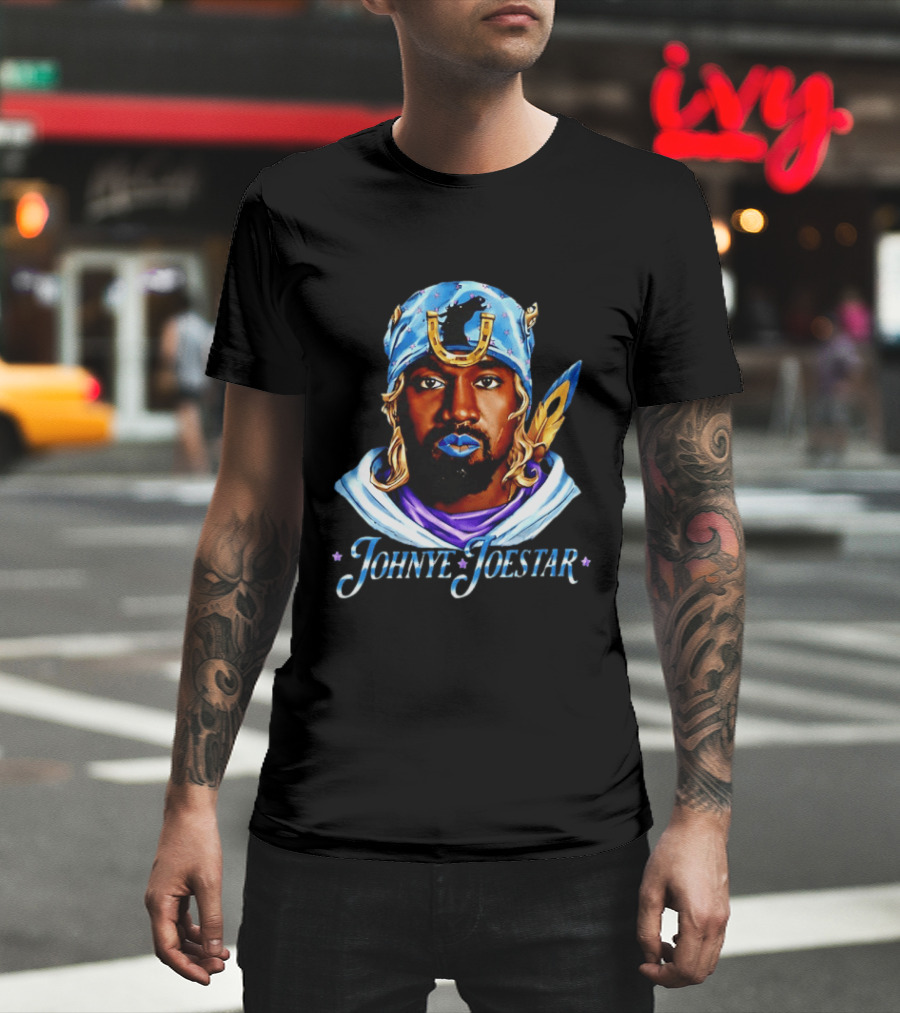 Kanye West Johnye Joestar JoJo's Bizarre Adventure Mashup T-Shirt