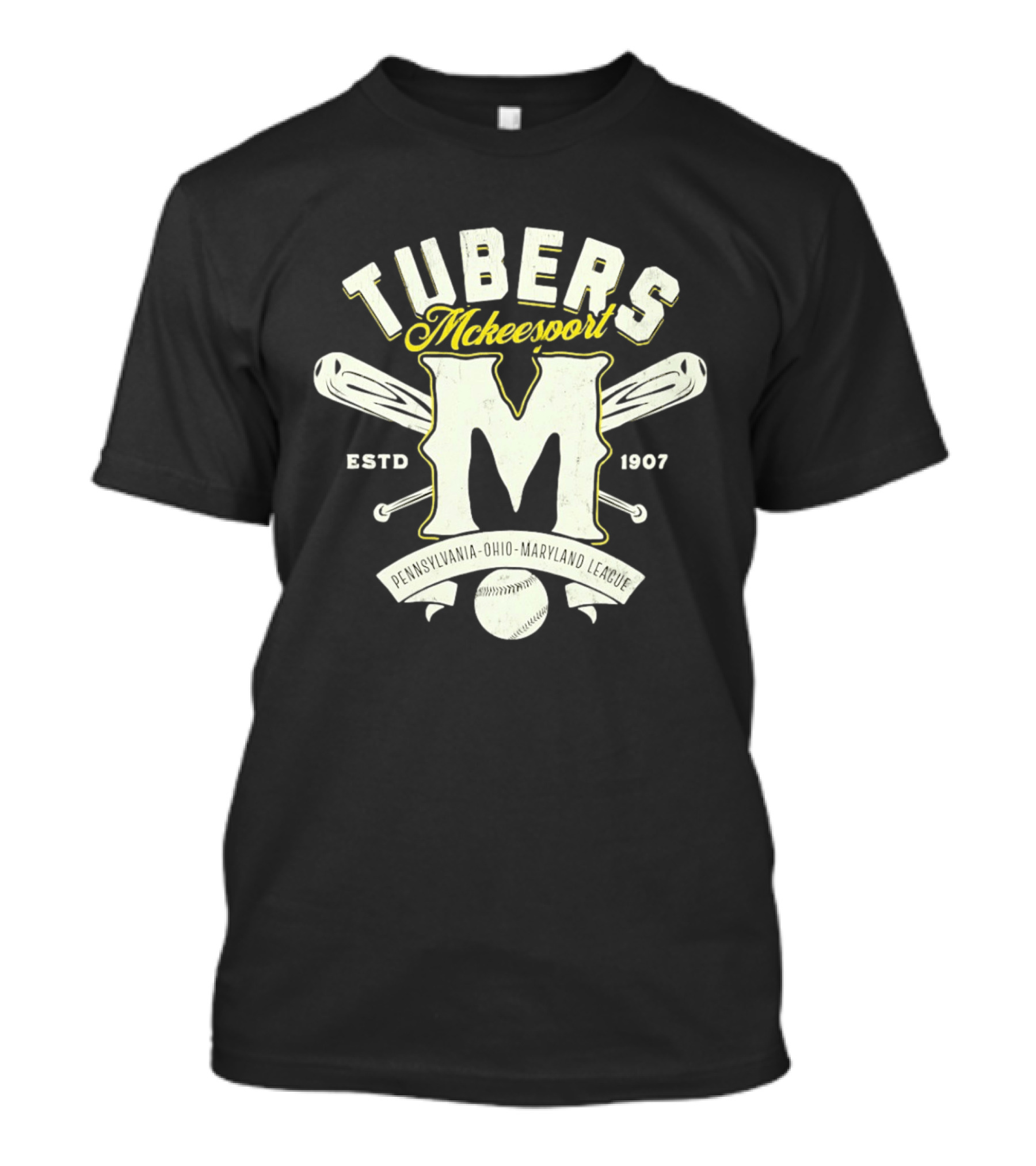 McKeesport Tubers Baseball Est 1907 Pennsylvania Ohio Maryland League T-Shirt