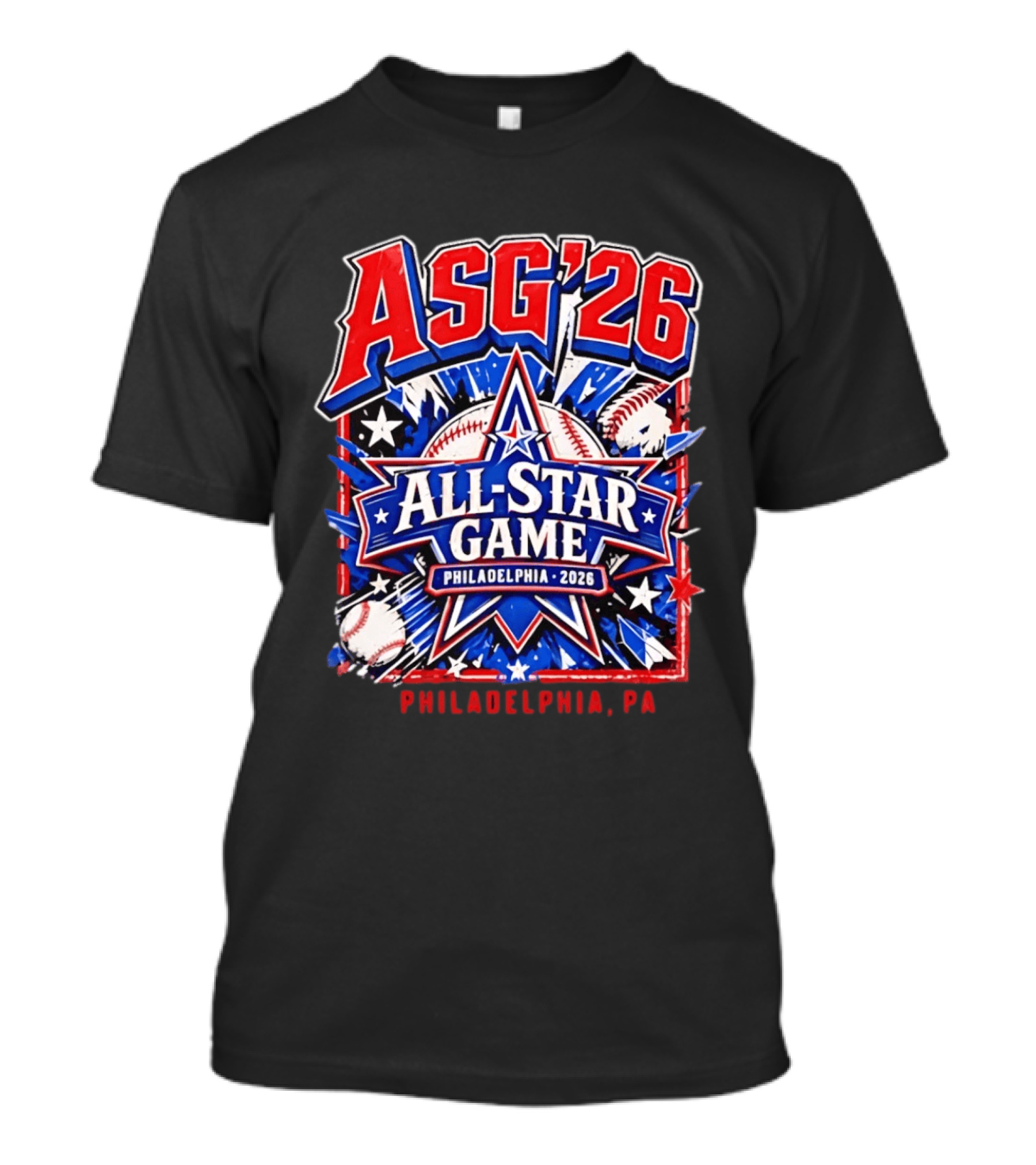 Philadelphia Phillies ASG '26 All Star Game Philadelphia PA Baseball T-Shirt