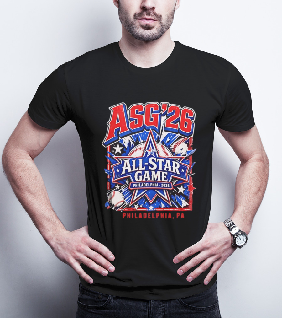 Philadelphia Phillies ASG '26 All Star Game Philadelphia PA Baseball T-Shirt