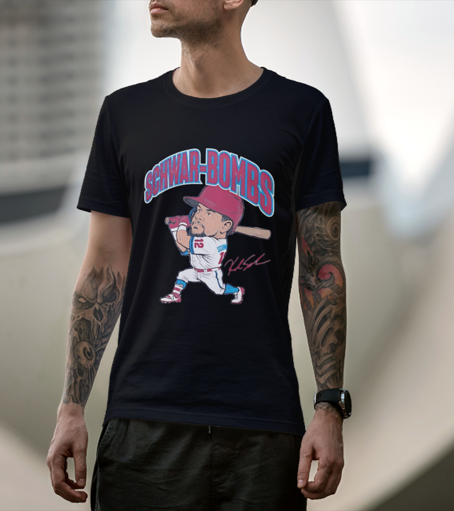 Philadelphia Phillies Kyle Schwarber Schwar Bombs Major League Baseball T-Shirt