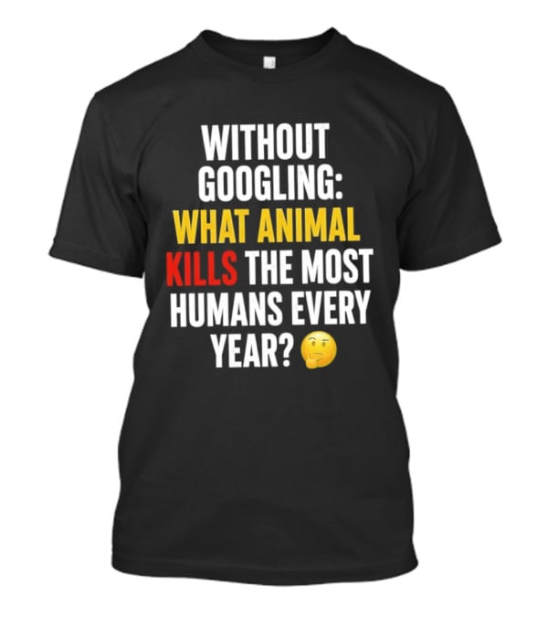 Without Googling What Animal Kills The Most Humans Every Year Emoji Challenge T-Shirt