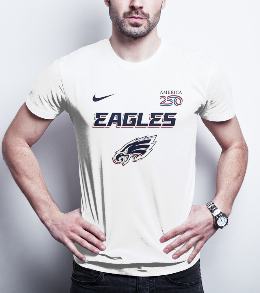 Nike America 250 Eagles Philadelphia Football T-Shirt
