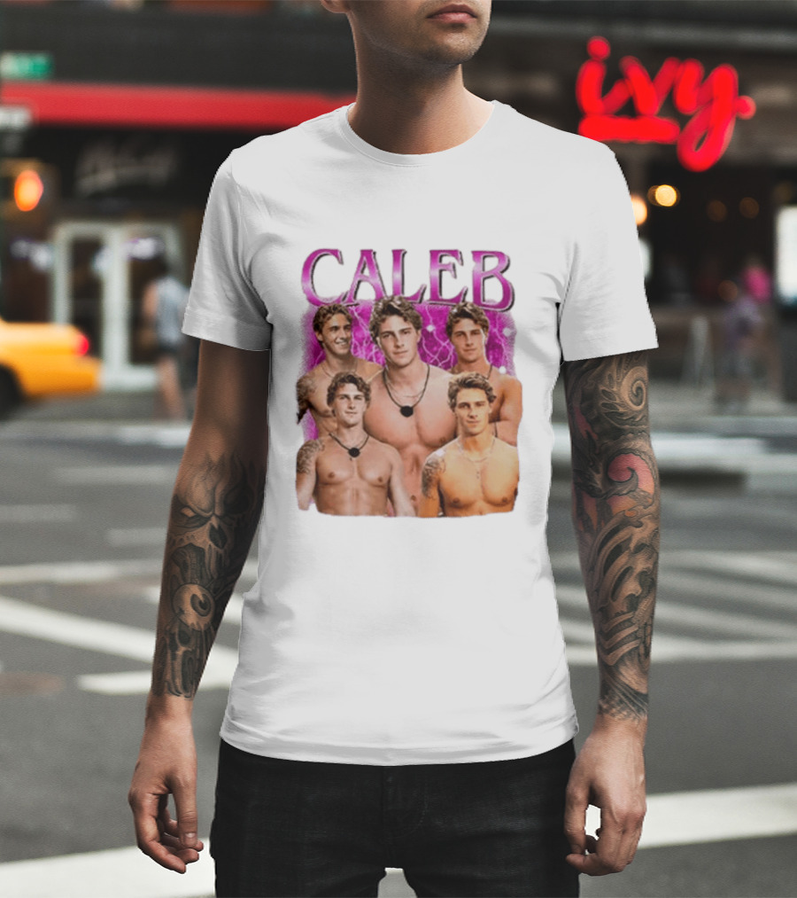 Caleb Love Island USA Reality TV Collage T-Shirt