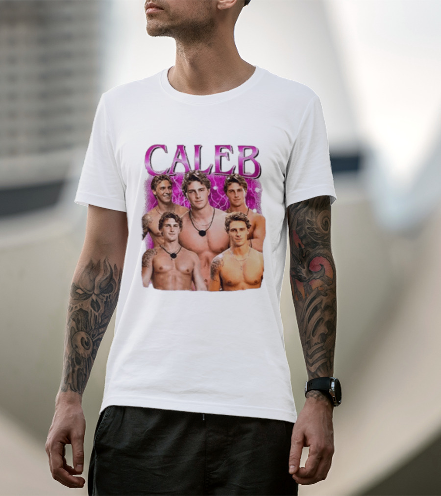 Caleb Love Island USA Reality TV Collage T-Shirt