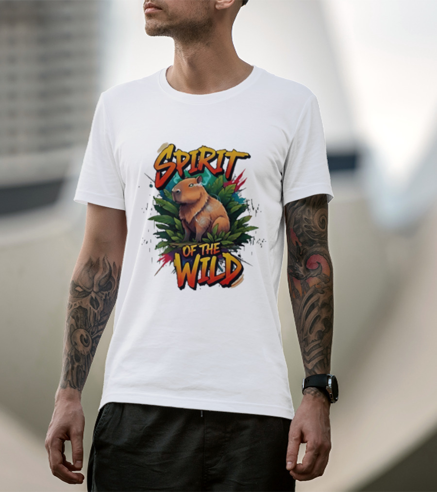 Spirit Of The Wild Capybara Nature Adventure T-Shirt