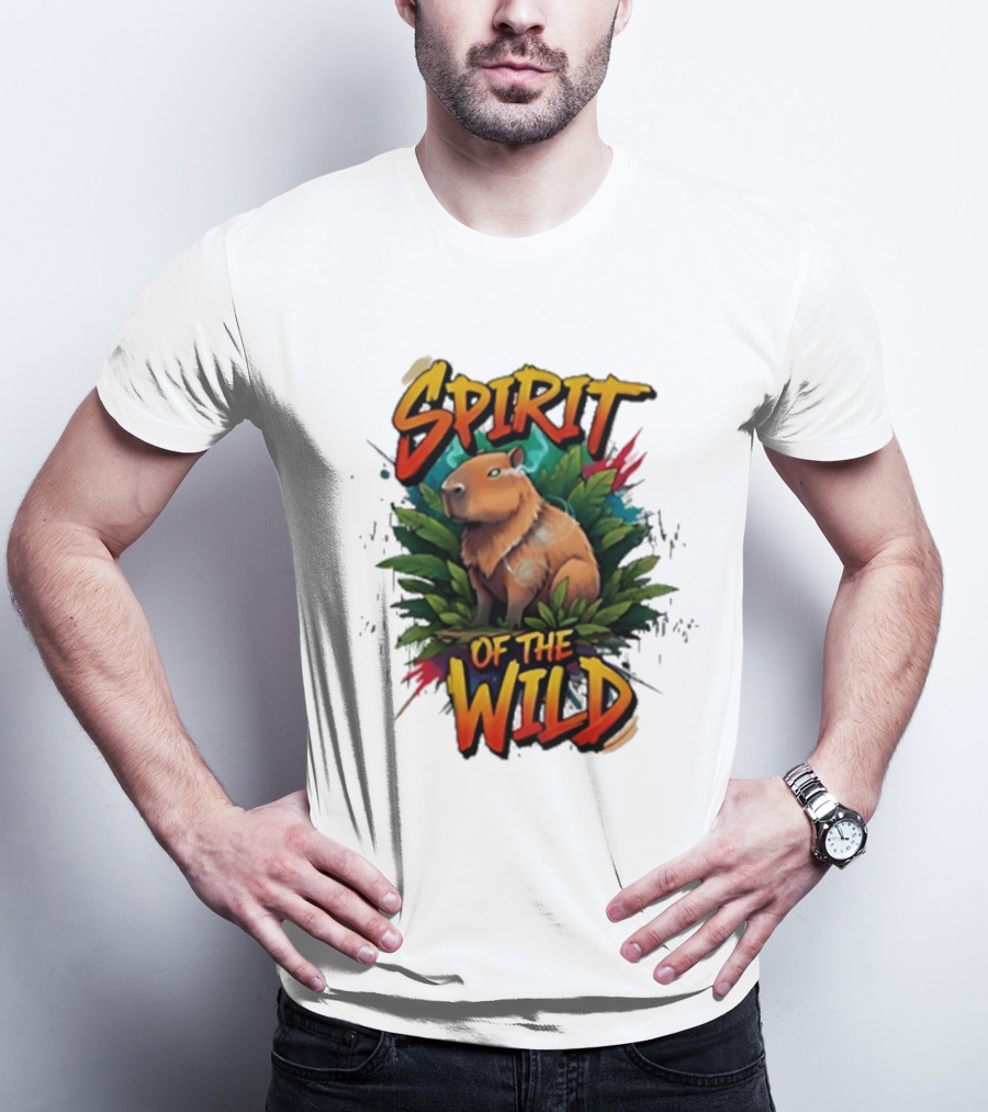 Spirit Of The Wild Capybara Nature Adventure T-Shirt
