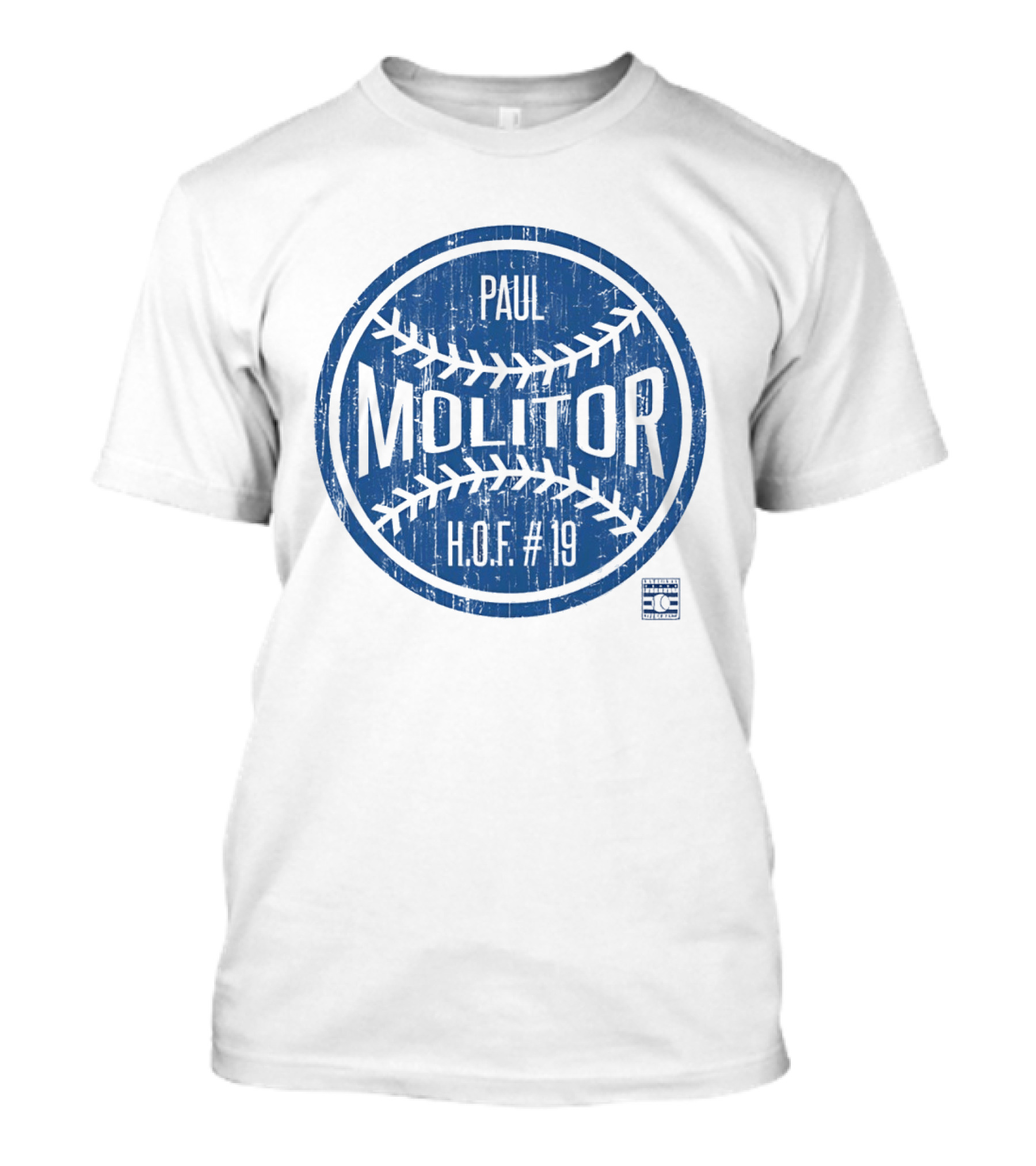 Paul Molitor HOF 19 Toronto Blue Jays Baseball Legend T-Shirt