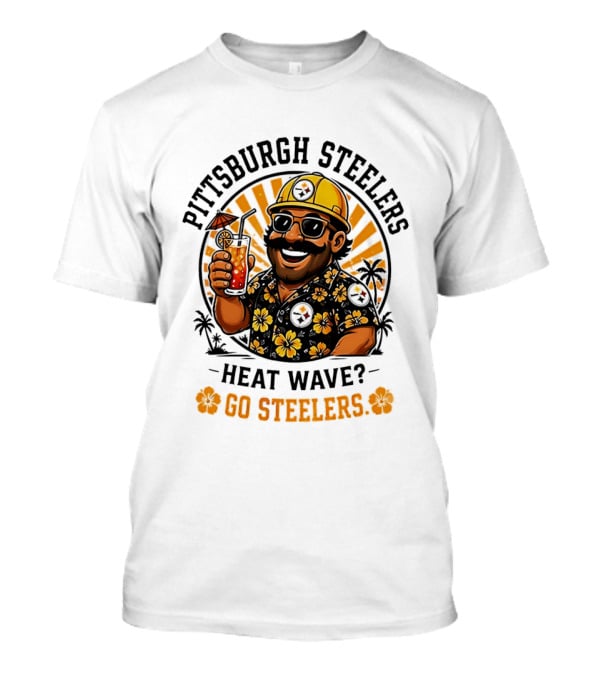 Pittsburgh Steelers Heat Wave Go Steelers Hawaiian Tropical Vibe T-Shirt