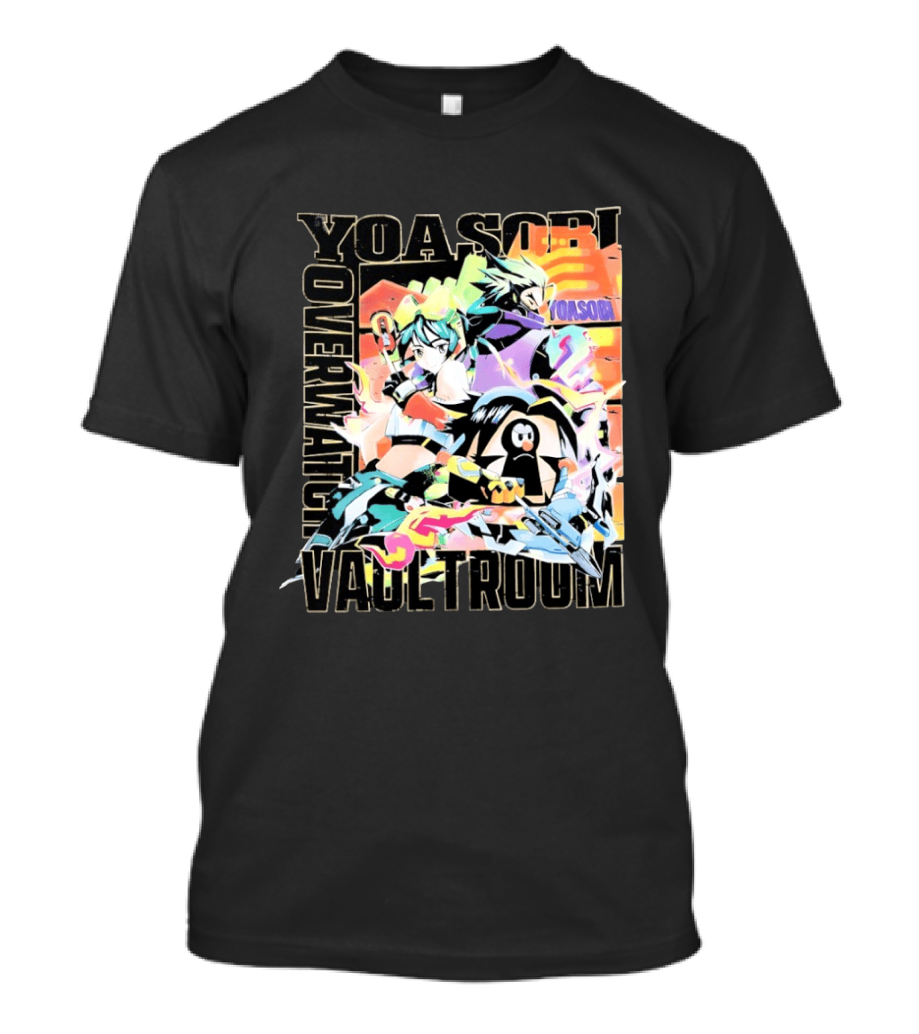 Yoasobi Over Vaultroom Kiriko Genji Pachimari Anime T-Shirt