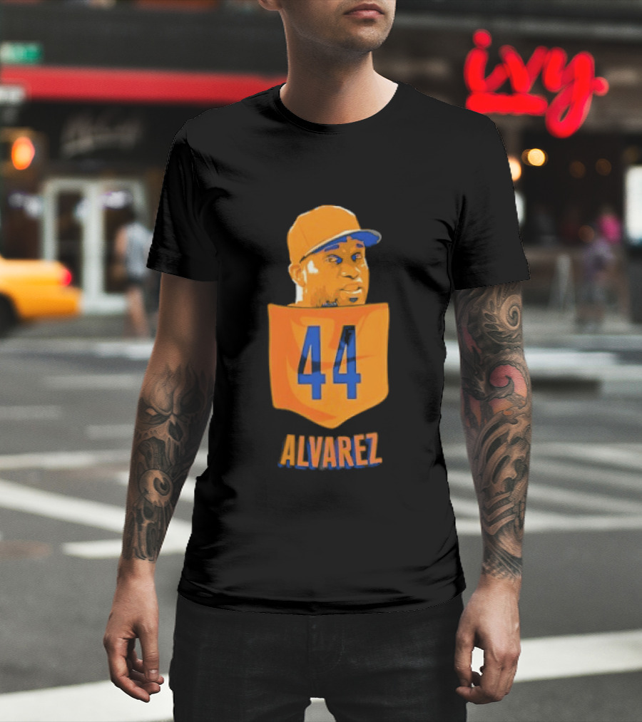 Yordan Alvarez 44 Houston Astros Baseball MLB Pocket Player T-Shirt