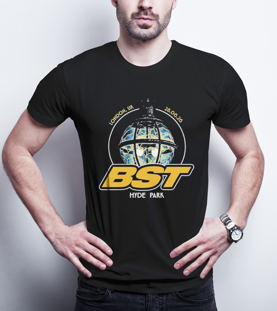BST Hyde Park Festival London UK 28 June 2026 Globe Design Ateez Event T-Shirt