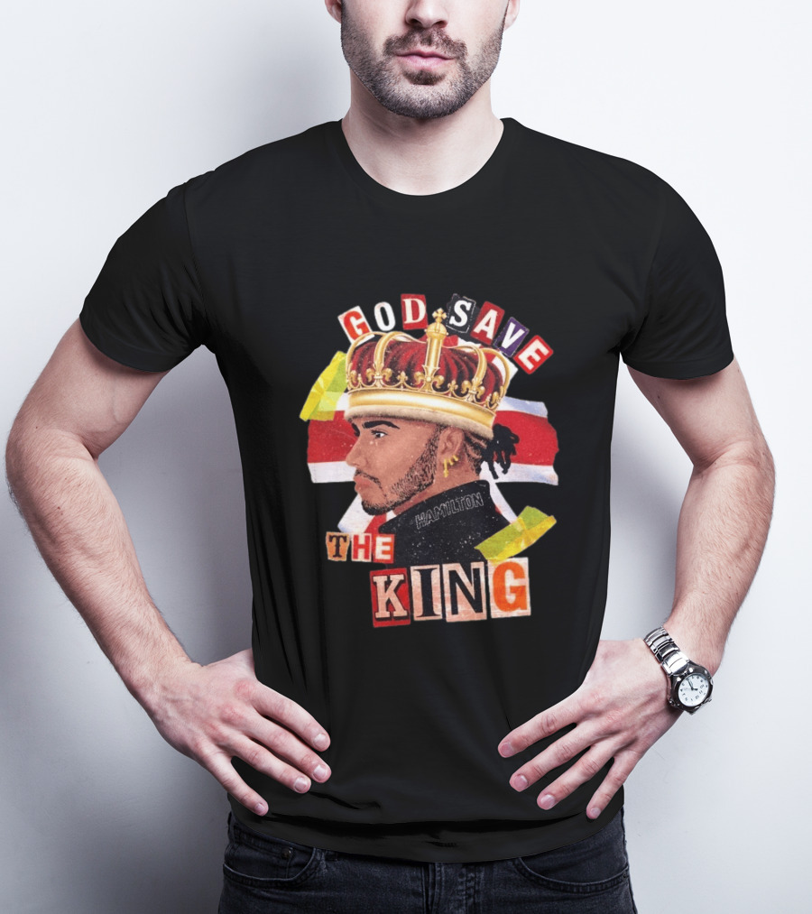 God Save The King Lewis Hamilton Crowned British Champion T-Shirt