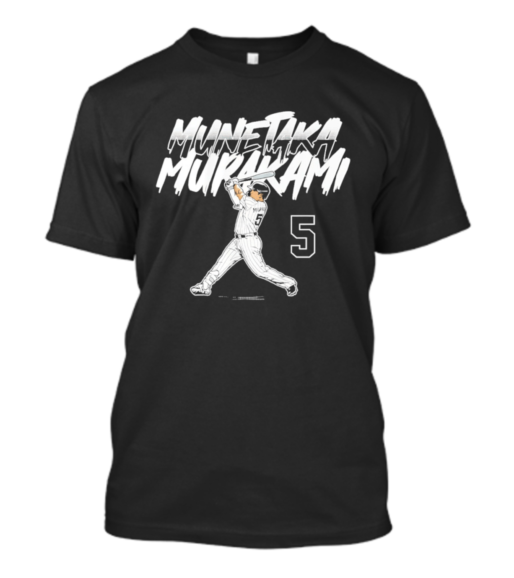 Munetaka Murakami No. 5 Swing Chicago White Sox Slugger T-Shirt