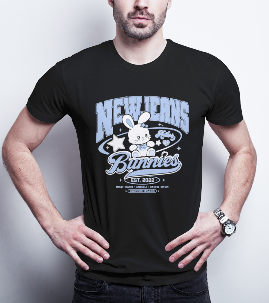NewJeans Bunnies Est 2022 Haerin Minji Hanni Danielle Hyein Always With NewJeans T-Shirt