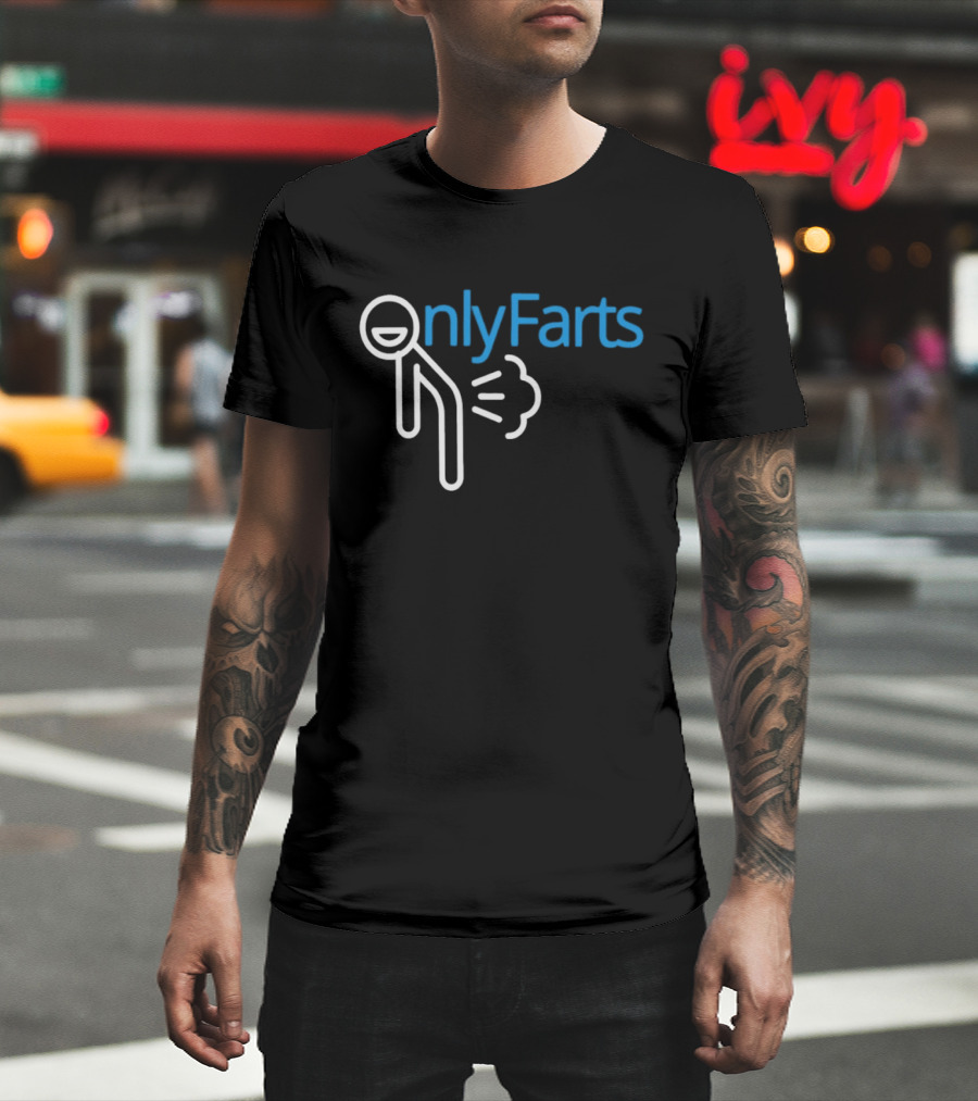Onlyfarts Stick Figure Humor Fart Joke T-Shirt