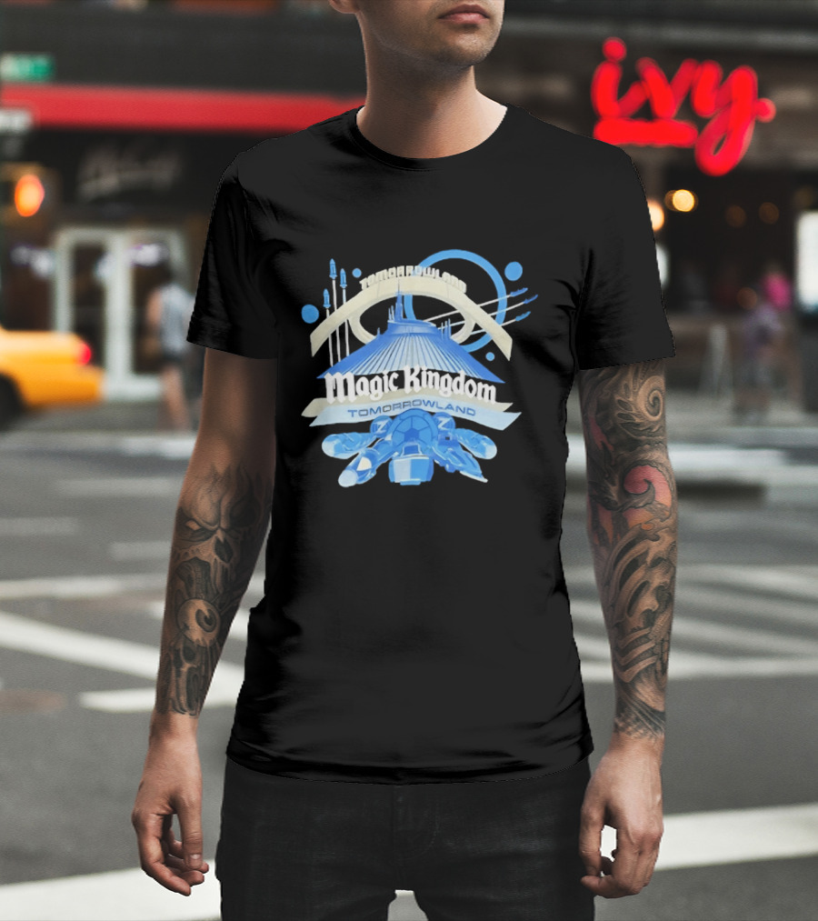 Tomorrowland Magic Kingdom Walt Disney World Spaceship And Futuristic T-Shirt
