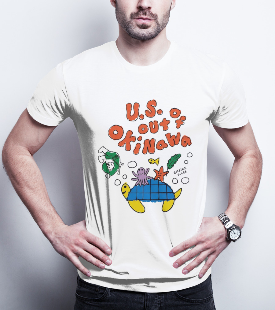 Empire Files U.S. Out Of Okinawa Turtle Octopus T-Shirt