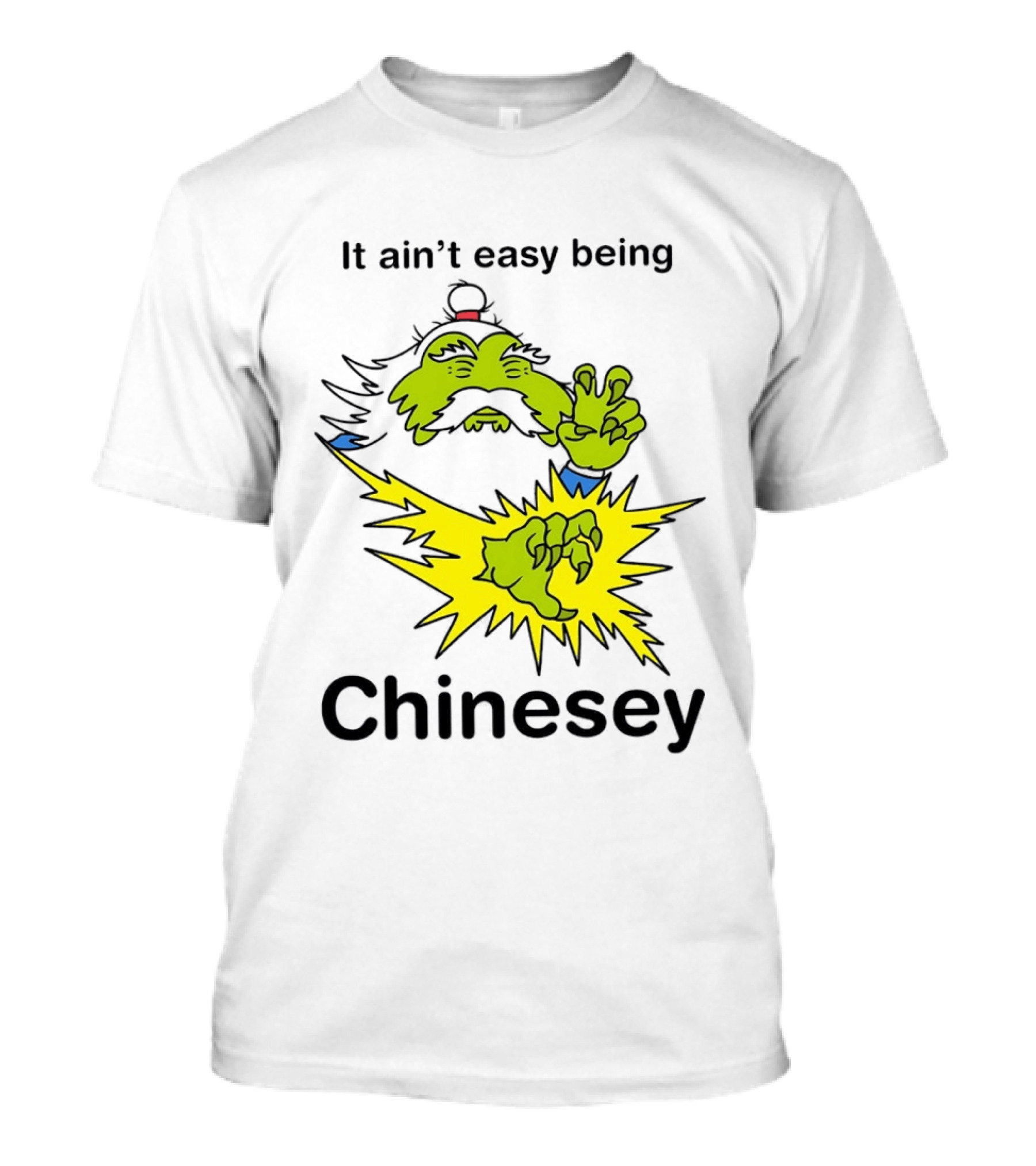 It Ain't Easy Being Chinesey Green Creature Martial Arts T-Shirt