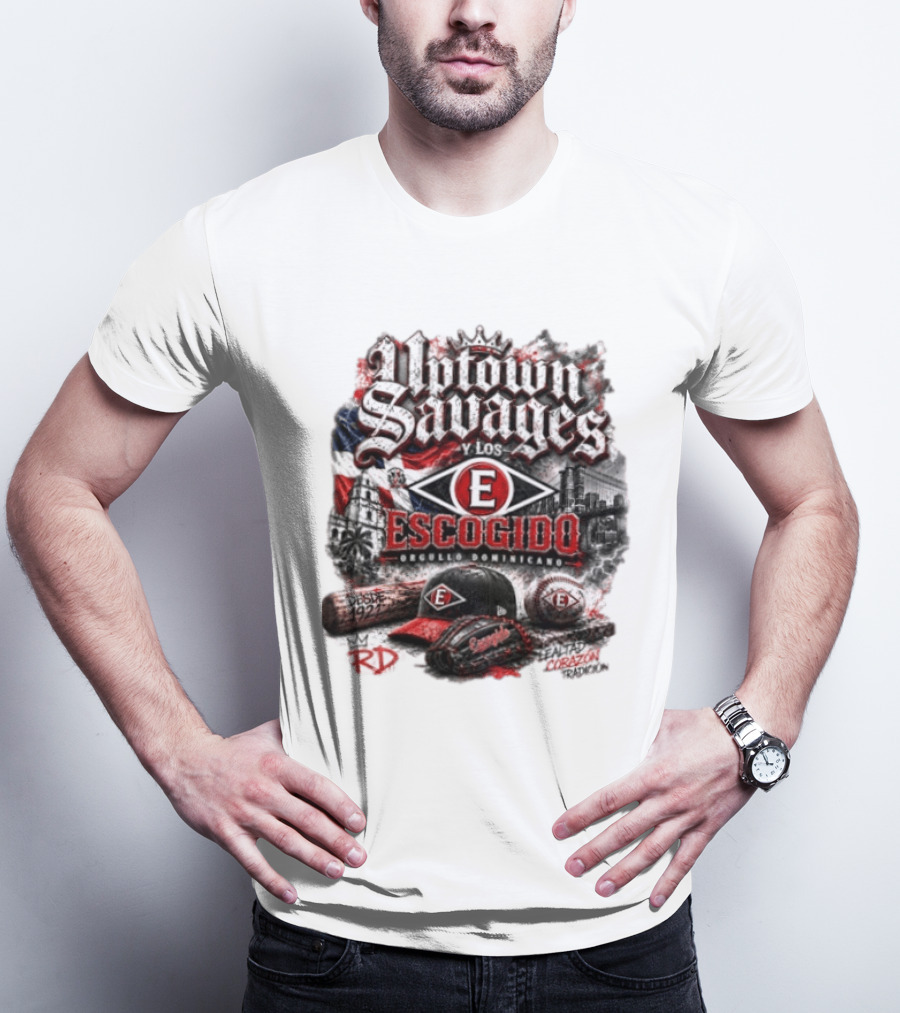 Uptown Savages Y Los Escogido Desde 1922 Orgullo Dominicano Tradición RD T-Shirt