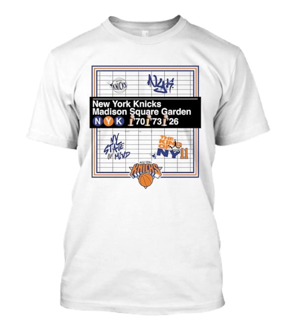 New York Knicks Madison Square Garden 1970 1973 2026 NY State Of Mind T-Shirt