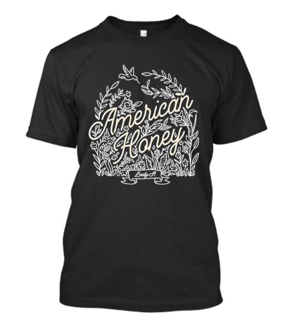 American Honey Lady A Hummingbird Floral Plant T-Shirt