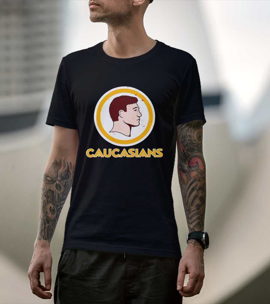 Caucasians Satire Humor Sports Team T-Shirt