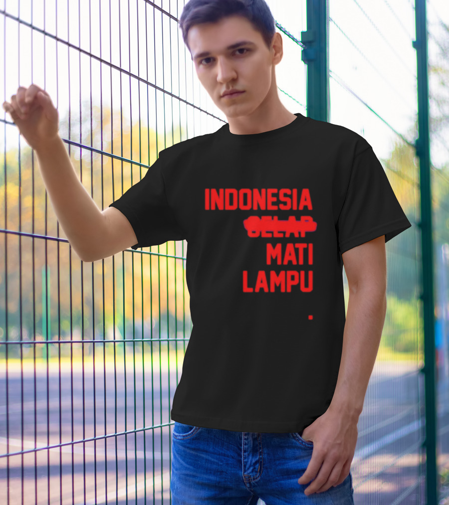 Indonesia Gelap Mati Lampu Blackout T-Shirt