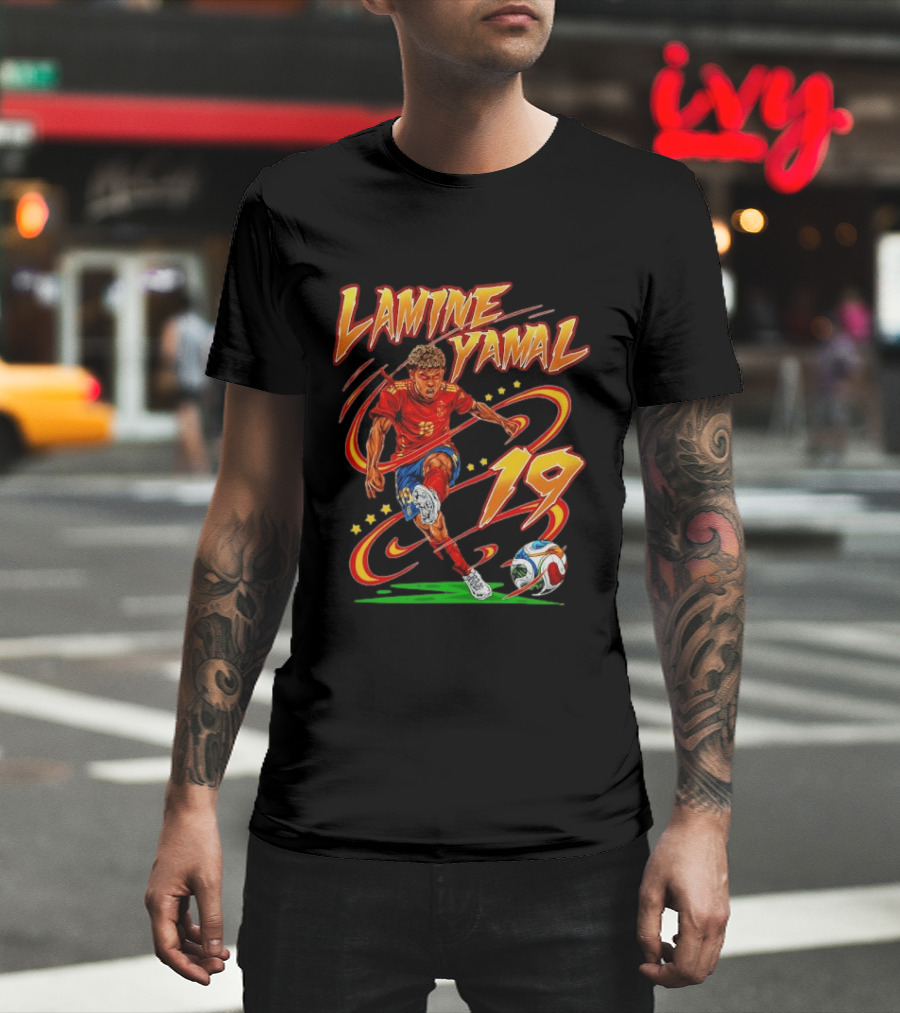 Lamine Yamal Spain National Football Team 19 Soccer Star T-Shirt