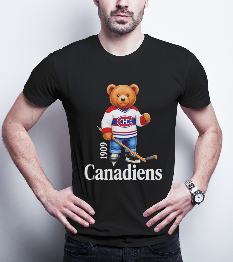 Montreal Canadiens 1909 Bear Hockey T-Shirt