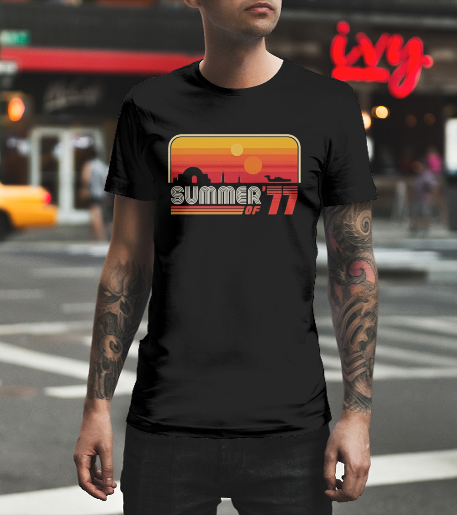Summer Of '77 Retro Sunset Vibes T-Shirt