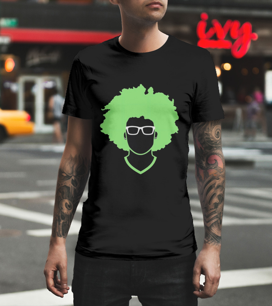 Olivia Miles Neon Afro Glasses Outline Minnesota Lynx T-Shirt
