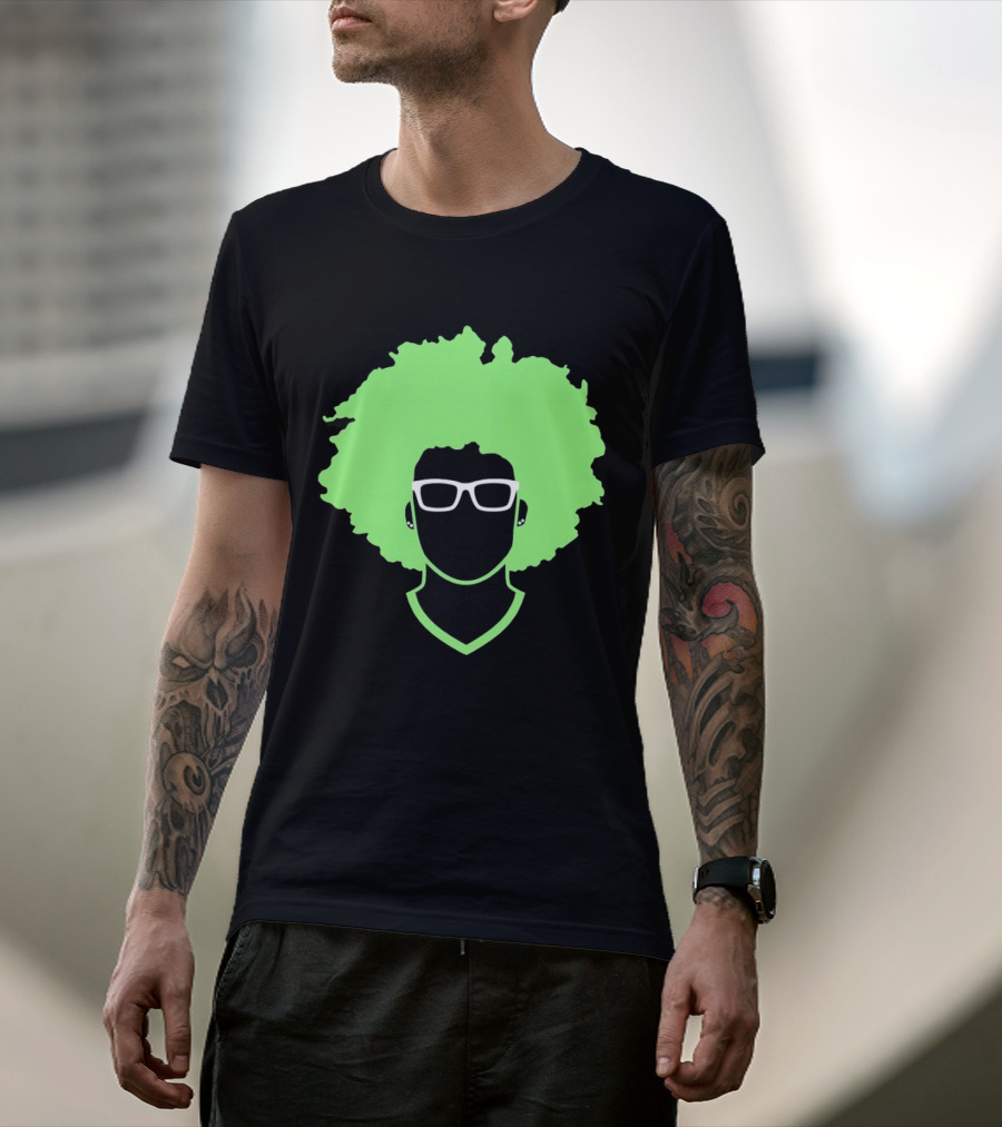 Olivia Miles Neon Afro Glasses Outline Minnesota Lynx T-Shirt