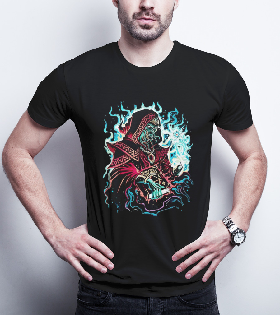 The Arch Lich Archlich Book Of Darkness Magic Dungeons And Dragons T-Shirt