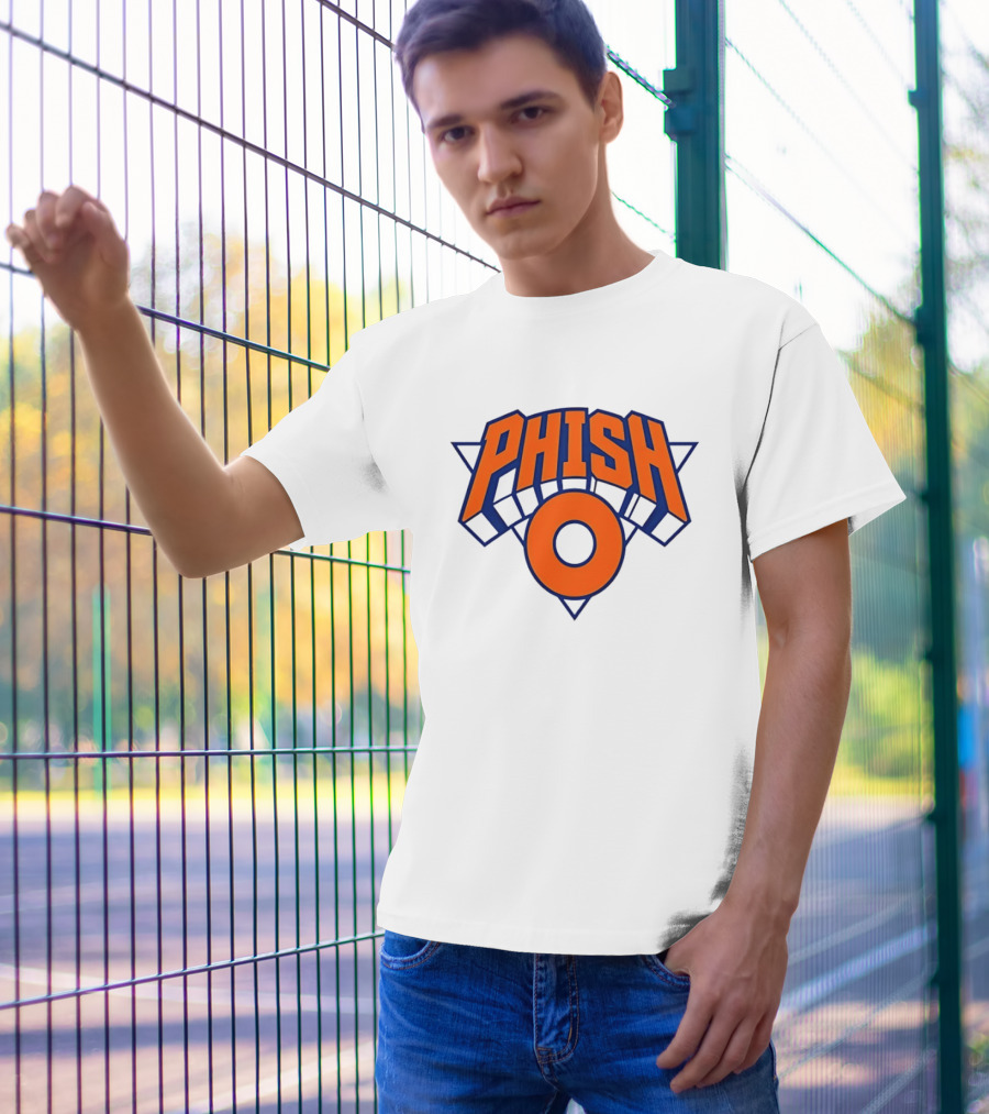 Phish New York Knicks NBA Basketball Triangle Circle T-Shirt