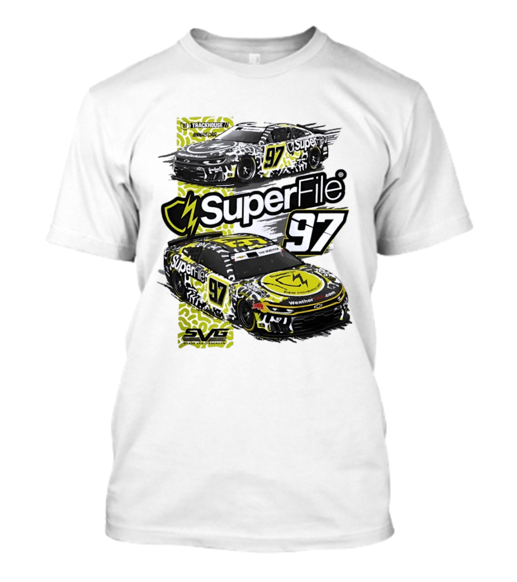 SuperFile 97 Shane Van Gisbergen NASCAR Trackhouse Racing Lefty Out There T-Shirt
