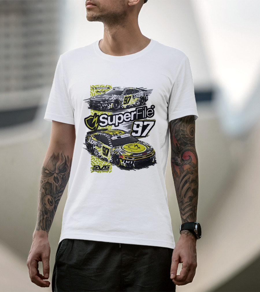 SuperFile 97 Shane Van Gisbergen NASCAR Trackhouse Racing Lefty Out There T-Shirt