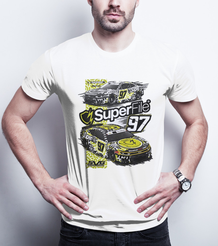 SuperFile 97 Shane Van Gisbergen NASCAR Trackhouse Racing Lefty Out There T-Shirt