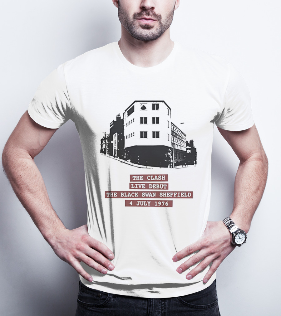 The Clash Live Debut Black Swan Sheffield July 4 1976 Vintage Concert Event T-Shirt