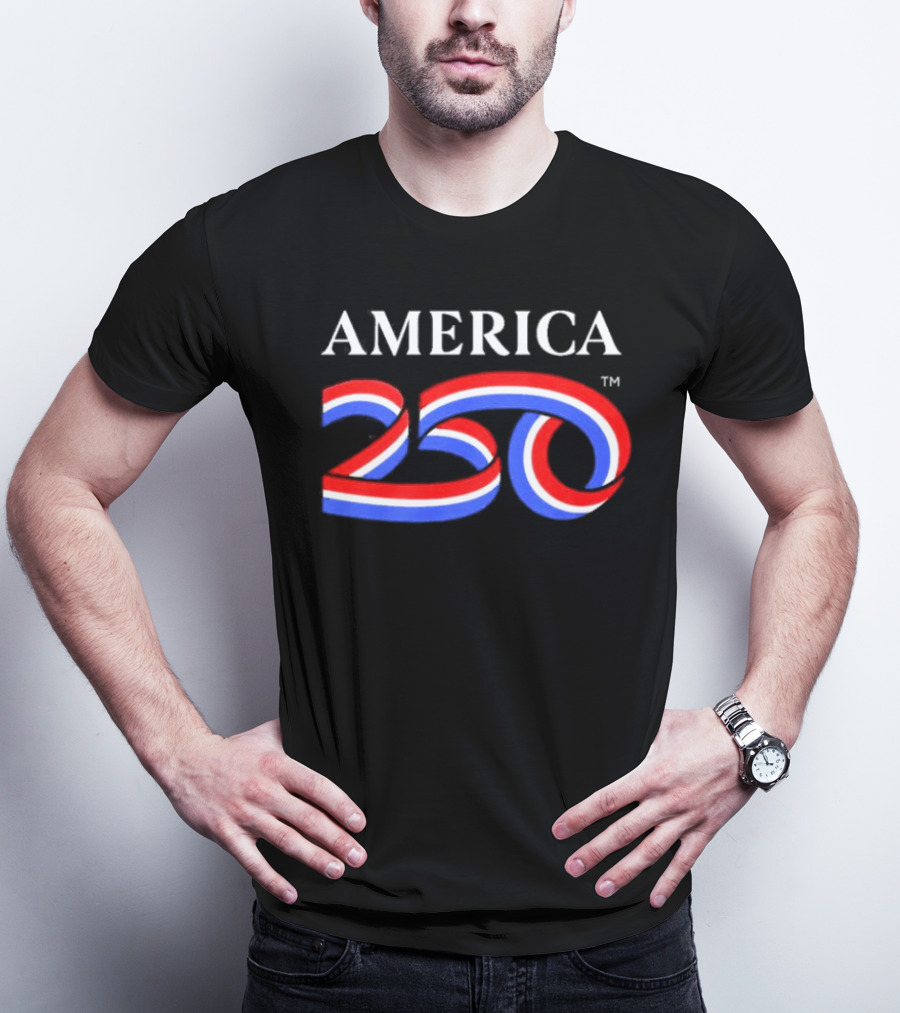 AMERICA 250 Patriotic Celebration Red White Blue T-Shirt